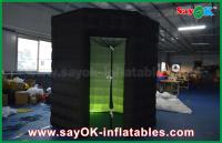 China SayOK 2m Eight Angle Inflatable Photo Booth Tent with RGB LED Lighting and Door Curtain for sale