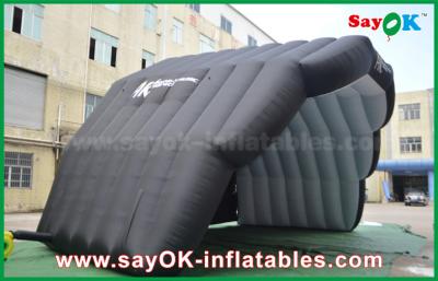 China Go Outdoors 8m PVC Inflatable Dome Tent Black Stage Cover for Show Exhibition for sale