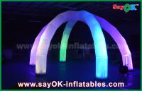 China Inflatable Wedding Arch 5m Diameter LED Light Archway with 6 Legs 600D Oxford Cloth for sale