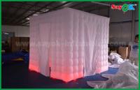 China 2.5m x 2.5m x 2.5m Inflatable Photo Booth Tent with Two Doors Portable LED Cube for sale