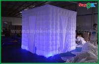 China Inflatable Photo Booth 2.5x2.5x2.5m Oxford Cloth LED Wedding Kisko Frame with CE Blower for sale