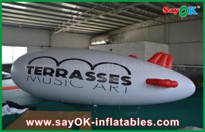 China 5m Custom Logo Inflatable Helium Zeppelin Balloon 0.2mm PVC Material for Commercial Advertising for sale