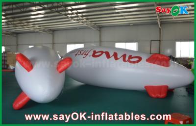 China 5m Floating Advertising Inflatable Helium Airplane Zeppelin for Promotion for sale