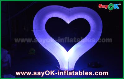 China Giant LED Inflatable Heart Decoration 1.5m 2m with 16 Color Remote Control for Events for sale