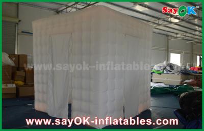 China Inflatable Photo Booth Oxford Cloth 110V 220V LED Remote Control Open Air Photo Booth Cabinet for sale