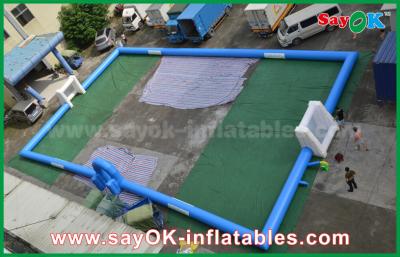 China Customized Inflatable Soccer Field 10x5x2.1m PVC Tarpaulin Outdoor Football Court for Events for sale