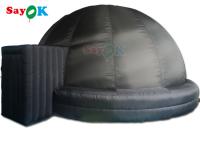 China Portable Black Inflatable Planetarium Dome Tent 19.7ft Blow Up Projection Tent for sale