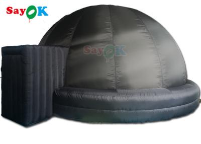 China Portable Black Inflatable Planetarium Dome Tent 19.7ft Blow Up Projection Tent for sale
