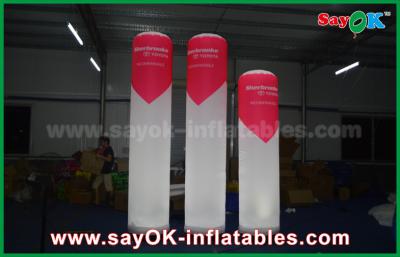 China Stage Bar Inflatable Lighting Decoration Pillar With Logo Printed Remote Control for sale