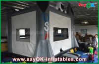 China 0.6mm PVC Inflatable Bouncy Castle 4x3m Grey Commercial Jumping Castle with Blower for sale