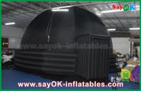 China 6m Inflatable Planetarium Dome Tent 2 Doors Black Projection Screen for School Education for sale