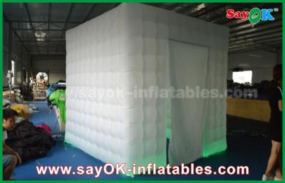 China Inflatable Photo Booth 2.5x2.5x2.5m Oxford Cloth with Door Curtains CE UL for sale