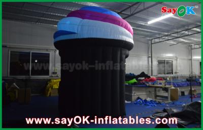 China Customized Ice Cream Shaped Inflatable Photo Booth Enclosure 210D Oxford Cloth with CE Blower for sale