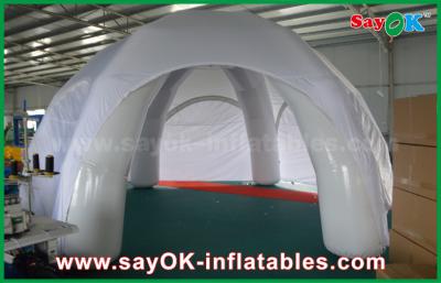China Custom PVC Inflatable Dome Tent 4x4m Waterproof White Event Tent with CE Blower for sale