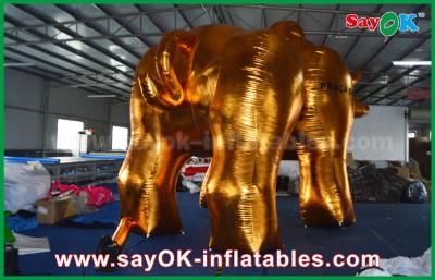 China Custom Inflatable Gold Bull Oxford Cloth Advertising Model 110V 220V Blower for sale