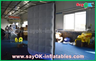 China Inflatable Photo Booth Wall 3x1.5x2m with LED Lighting for Wedding Event Customizable for sale