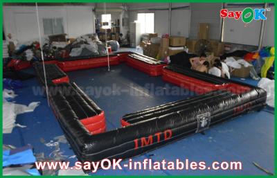 China Custom Inflatable Snookball Table 6x3m PVC Tarpaulin Soccer Snooker Hybrid Game with CE Blower for sale