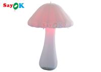 China 2m White Oxford Cloth LED Inflatable Mushroom Decoration for Wedding Party Stage for sale