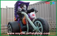 China Custom Halloween Inflatable Motorcycle Decoration 1m-4m Oxford Cloth for sale