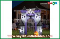 China Double Stitch Inflatable Halloween Castle Decoration 4m Customizable PVC Oxford Cloth for sale