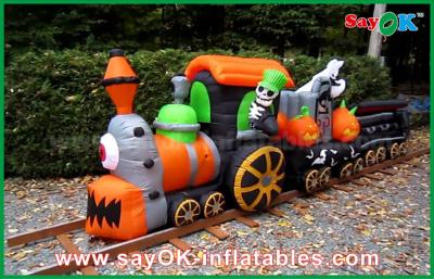 China 6m Oxford Cloth Inflatable Halloween Train Decoration - Custom Sizes 1-4m, CE/UL Certified Blower for sale