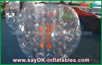 China 1.5m Inflatable Wrecking Ball Game Adult Transparent Human Bubble Zorb Soccer Ball TPU PVC for sale