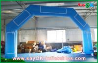 China Inflatable Rainbow Arch Customized Blue Inflatable Arch Velcro Print Event Inflatable Finish Line for sale
