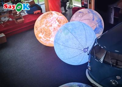 China Giant Inflatable Earth Balloon 40 Inch Full Printing PVC Planet Decoration for sale