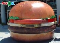 China UV Resistant 10ft Inflatable Hamburger Model Store Decoration Custom PVC for sale