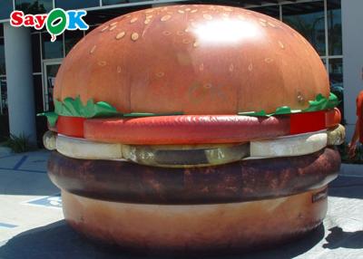 China UV Resistant 10ft Inflatable Hamburger Model Store Decoration Custom PVC for sale