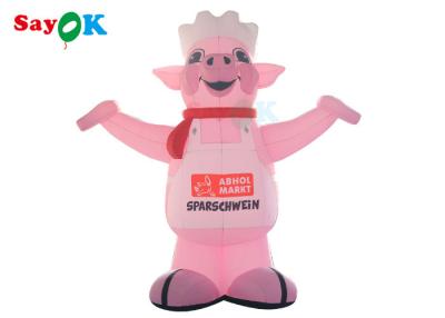 China Giant Inflatable Cartoon Pig Character for Advertising Birthday Parties Custom Size 1 Year Warranty for sale
