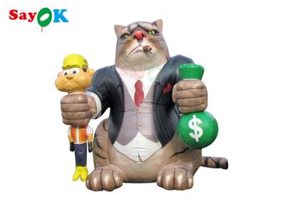 China Outdoor 25ft Giant Inflatable Cat Advertising Blow Up Model for Birthday Parties for sale