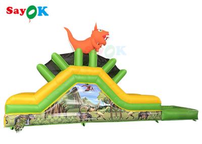 China Commercial Outdoor Inflatable Slide 0.55mm PVC Tarpaulin for Amusement Park Custom Logo for sale