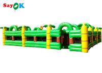 China Inflatable Palm Tree Maze 12x10x3.4m PVC Tarpaulin Party Game for Adults Kids for sale