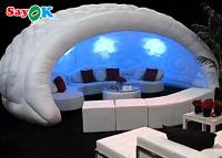China Customized Air Inflatable Tent 6x3.5m PVC Exhibition Party Tent with CE UL Blower for sale