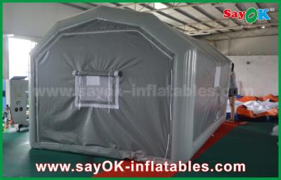 China 10x5m Gray PVC Inflatable Spray Booth for Car Painting with CE Blower for sale