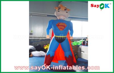 China Custom Inflatable Advertising Cow Balloon 2m Height 210D Oxford Cloth CE UL Blower for sale