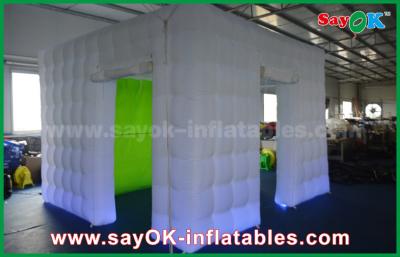 China Inflatable Photo Booth 3.5x3.5x2.5m Cube with Green Background for Events for sale