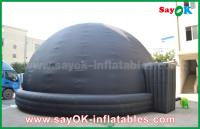 China 7m Black Inflatable Planetarium Dome Projection Tent with 210D Oxford Cloth and Air Blower for sale