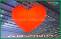 China 1.5m 2m Inflatable Red Heart LED Decoration for Wedding Outdoor Romantic Lighting for sale