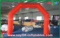 China Custom Inflatable Finish Line Arch 4x3m Red 210D Oxford Cloth with UL CE Blower for Race Events for sale