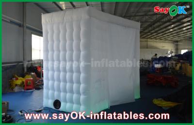 China Inflatable Photo Booth White Arc Shape Portable 4x2.4x2.4m ROHS Certified for sale