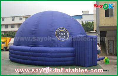 China Blue 7m DIA Inflatable Planetarium Dome Durable Architecture Projection Tent for sale