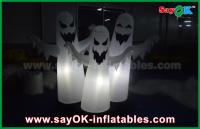 China 1.5m Oxford Cloth Inflatable Halloween 3 Ghost Decoration Waterproof with LED Light for sale