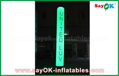 China Custom Inflatable LED Long Tube Air Pillar Balloon for Wedding Decoration 2m for sale