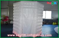 China Inflatable Photo Booth Enclosure PVC Coated Octagon 2.5m with LED Lighting for Events for sale
