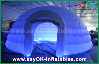 China White Round Inflatable Dome Tent 5m Commercial Event Tent for Party Trade Show for sale