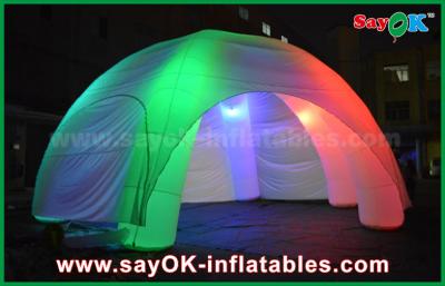 China Inflatable Spider Dome Tent with LED Lighting 5 Legs Nightclub CE Blower 0.55mm PVC for sale