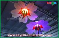 China LED Inflatable Hang Flower Decoration 1.5m DIA Nylon Cloth for Advertising Event for sale