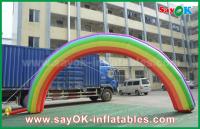 China Inflatable Rainbow Arch 7m L x 4m H Giant Entrance Arch Oxford Cloth for Event for sale